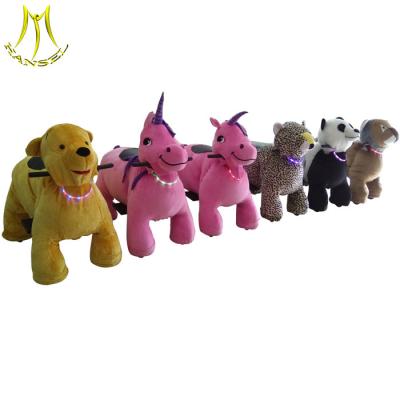 China Hansel amusement park outdoor 4 wheel electric animal walking car for sale