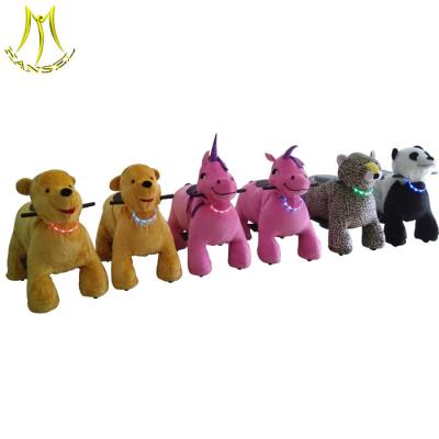 China Hansel outdoor children's rides coin operated animal riding for mall for sale