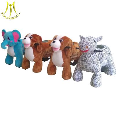 China Hansel wholesale outdoor playground game machine children ride on animal car for sale