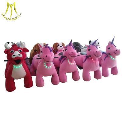 China Hansel Guangzhou amusement park rides fun indoor games for adults battery ride animal for sale