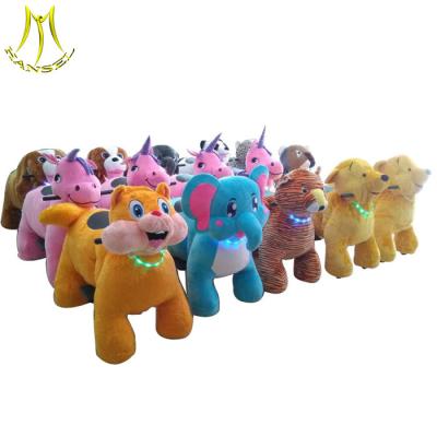 China Hansel   plush animal electric scooter 4 seats ride on toy zippy pets ride for sale