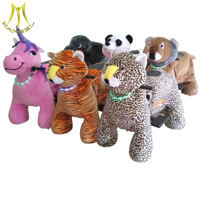 China Hansel  commercial electric ride on plush furry animal toys in mall for sale
