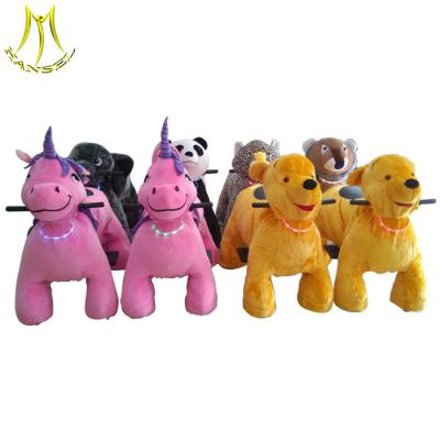 China Hansel  fast profit funny amusement park games fun rides animal with led light for sale