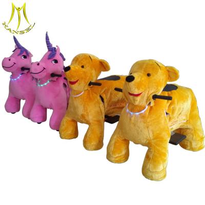 China Hansel   children play games battery operated plush animal electric scooter for sale