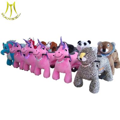 China Hansel battery powered outdoor walking animal scooter ride on toy car for sale