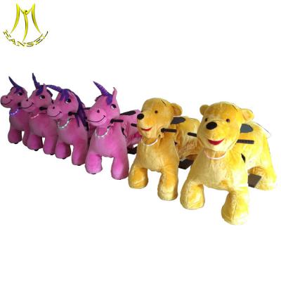 China Hansel  battery car kiddy rides stuffed animal unicorn for kids for sale