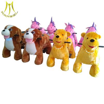 China Hansel   four wheel zippy battery animal kids electric rides on animal for shopping mall for sale