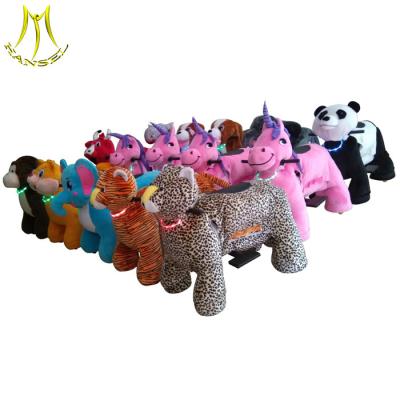China Hansel amusement park indoor games animal fun ride 4 wheels for kids for sale