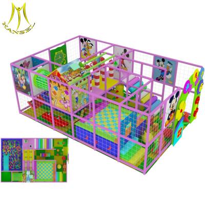 China Hansel children amusement park equipment toddler soft play area kids indoor tunnel playground climbing for sale