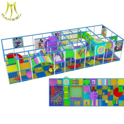 China Hansel kids play center indoor playground maze equipment soft playhouse for sale
