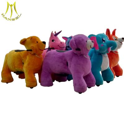 China Hansel   ride on animal unicorn ride on toy unicorn  motorized plush riding animals for sale