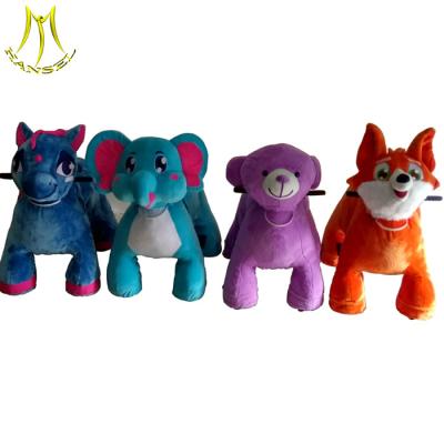 China Hansel  kids animal coin operated rides on toy unicorn indoor games for mall for sale