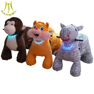 China Hansel kids mall stuffed electric battery operated ride on animals for sale
