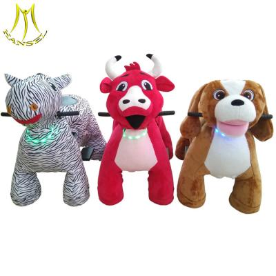 China Hansel amusement park indoor playground battery operated animal stuffed rides for sale