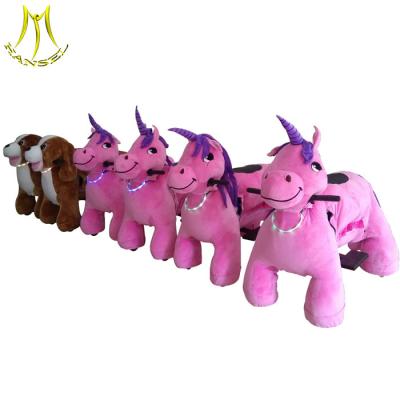 China Hansel kids outdoor playground toy stuffed animal ride electric scooter for sale