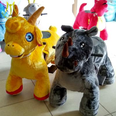 China Hansel  plush animal petting zoo kids riding horse toy for sale for sale