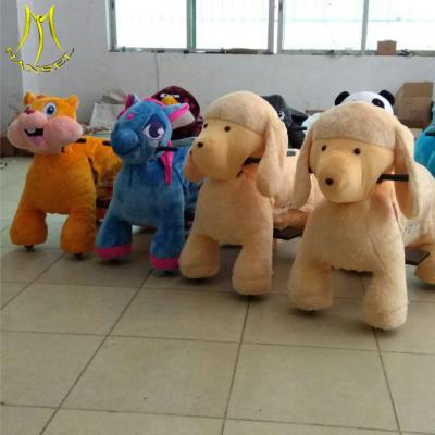 China Hansel safari plush animals funny moving animal horse rides toys for family parties for sale