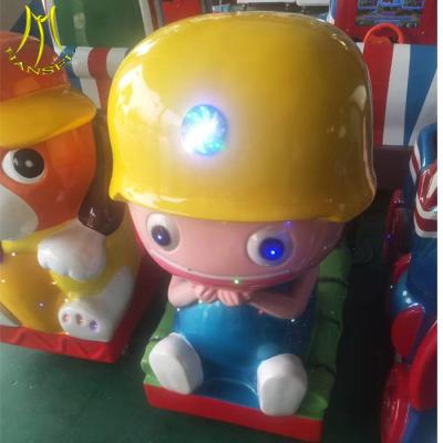 China Hansel  children toy ride amusement park fiber glass coin operated ride toys for sale