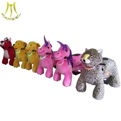 China Hansel funny kids entertainment equipment electric stuffed animal scooter for sale