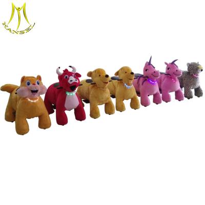 China Hansel rechargeable battery powered electric kids toy ride on stuffed animal car for sale