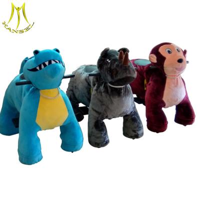 China Hansel   wholesale coin operated electronic kids ride on dinosaur for sale for sale