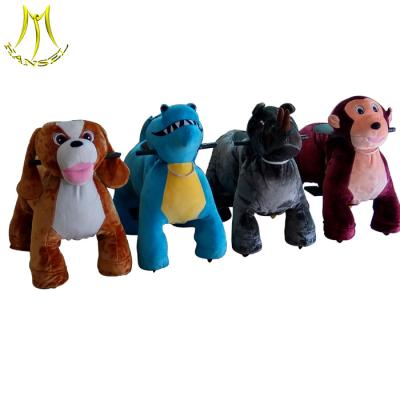 China Hansel utdoor amusement park ride animal toy car for sale children electric car rent for sale
