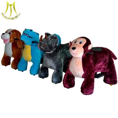 China Hansel indoor playground stuffed electric animal scooter for family park for sale