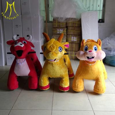 China Hansel electric walking unicorn shopping mall kids rides cars for sale