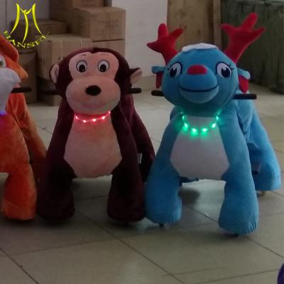 China Hansel  happy rides on animal coin operated children rides car kids on ride dear cars for sale