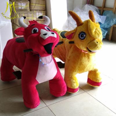 China Hansel   Guangzhou manufacturer cheap ride on animal toy plush animal fair ride for sale