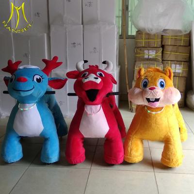 China Hansel  high quality  attractionkiddie rides china rideable horse toys children ride on car animal toys for sale