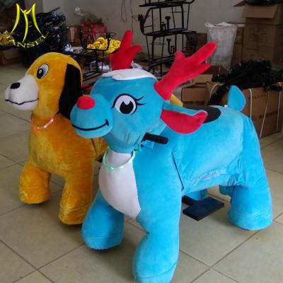China Hansel  attractive children indoor playground battery operated animal stuffed rides for sale