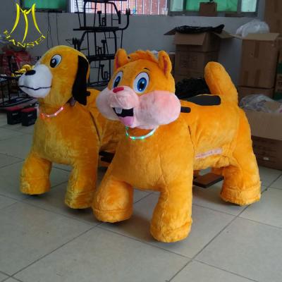 China Hansel  carnival  amusement park rides electronic scooter for babys battery plush electrical animal toy ride for sale