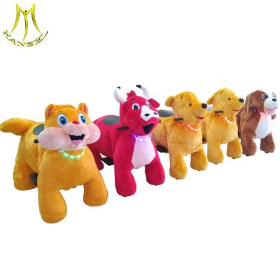 China Hansel electric walking kiddie ride on stuffed animal scooter for sale for sale