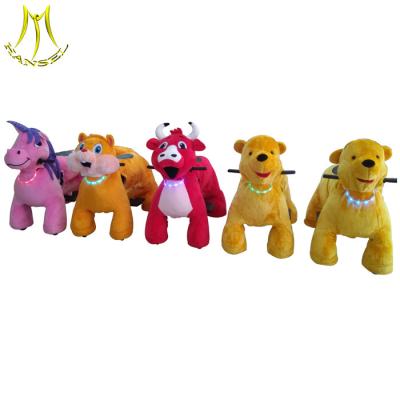 China Hansel battery operated horse rides on electric scooter motorized animals for sale