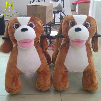 China Hansel amusement park baby walkers plush horse electric toy ride for sale