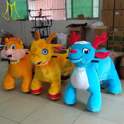 China Hansel commercial children battery operated plush animals horse stuffed animals for sale