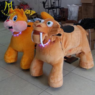 China Hansel indoor playgroound for sale plush drive on animals unicorn electric scooter with battery for sale
