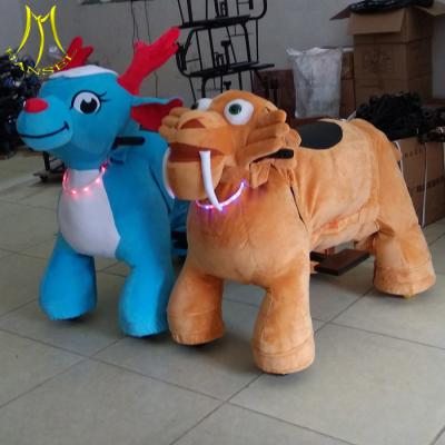 China Hansel plush  rideable machines stuffy animal amusement park equipment rides for sale