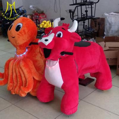 China Hansel walking kids animal ride for mall electronic game machine  electric ride on animals outdoor ride on animals for sale
