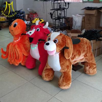 China Hansel high quality coin operated electrical animal toy car for mall for sale