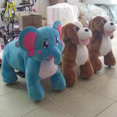 China Hansel amusement park playground games stuffed electric animal scooters for sale