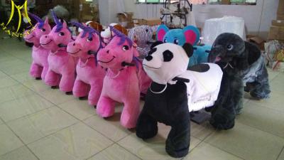 China Hansel Hot selling shopping mall electric mountable animal plush ride for sale