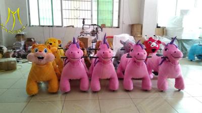 China Hansel indoor fairground rides walking electric animal ride on toys for sale for sale