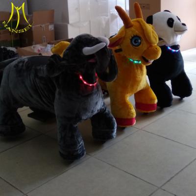 China Hansel shopping mall coin operated walking animal chiristmas deer rides for sale