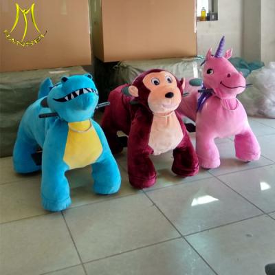 China Hansel   2018 commercial kids walking plush animales mountables electric for shopping mall for sale