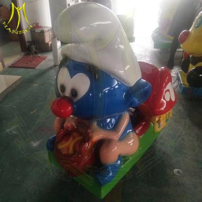 China Hansel indoor playground equipment fiberglass coin operated kiddie rides for sale