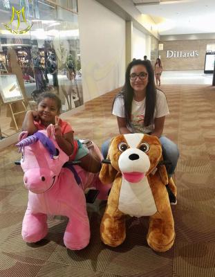 China Hansel Bearing capacity 150 KG carnival plush toy unicorn zoo riders for mall rideable animal for sale