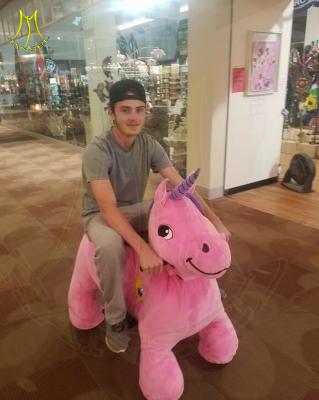 China Hansel  children electric car rent  electric elephant plush ride for family parties for sale