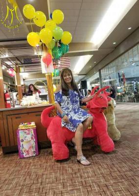 China Hansel  indoor amusement park games plush animal electric scooter for shopping mall for sale
